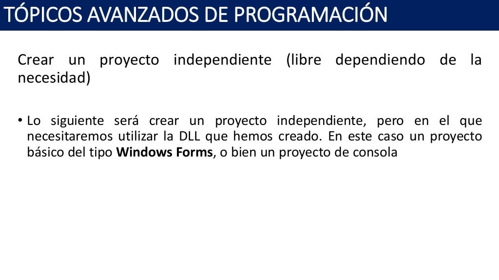 Tópicos Avanzados de Programación - Unidad 2 componentes y librerias Tópicos Avanzados de Programación - Unidad 2 componentes y librerias