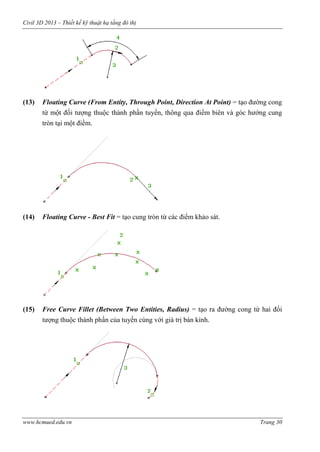 Tap 2 civil 3 d 2013 thiet ke duong - nut giao thong | PDF