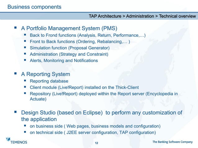 TAP Temenos Transact Architecture in detail | PDF | Databases ...