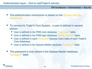 TAP Temenos Transact Architecture in detail | PDF