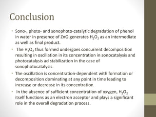 Advanced Oxidation Process and Son Photo Catalysis | PPTX