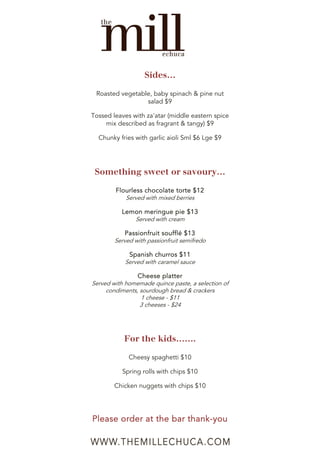 Tapas & dinner menu | PDF