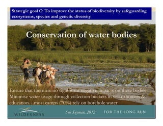 Tourism Concessions and the CBD Aichi Targets | PPT