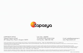 Tapasya 70 Grandwalk Smart Office Sector 70 Gurgaon | PPT