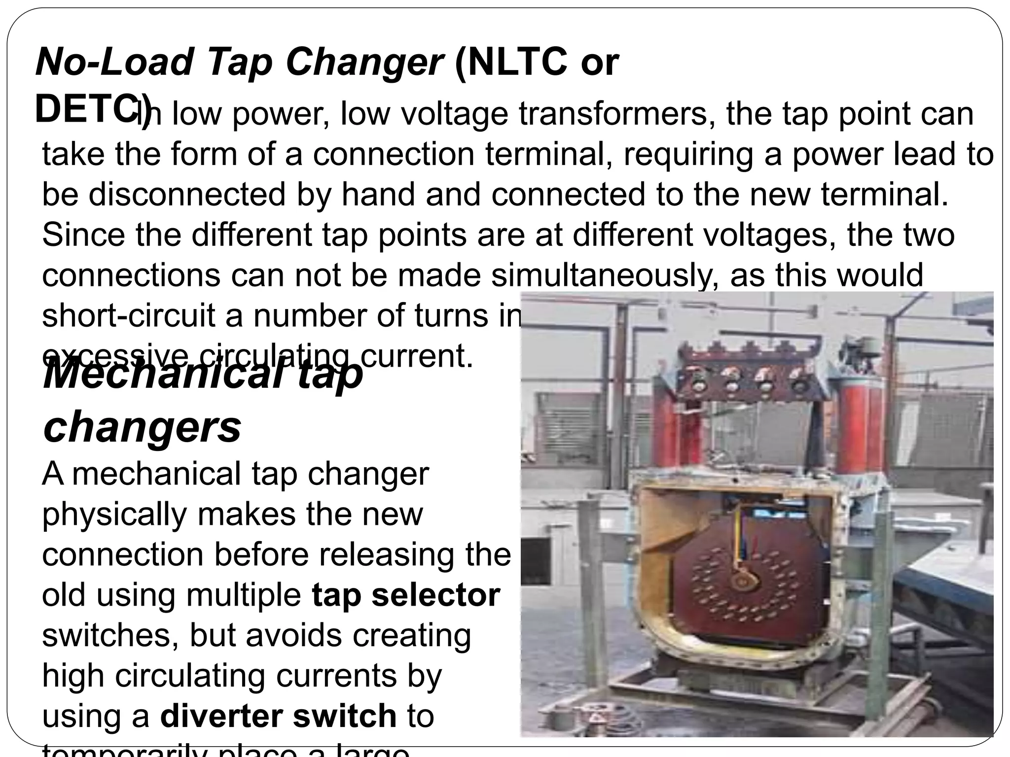 Tap changer | PPTX