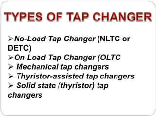 Tap changer | PPTX