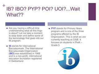 Teachers Assistant Role in the PYP PD | PPT