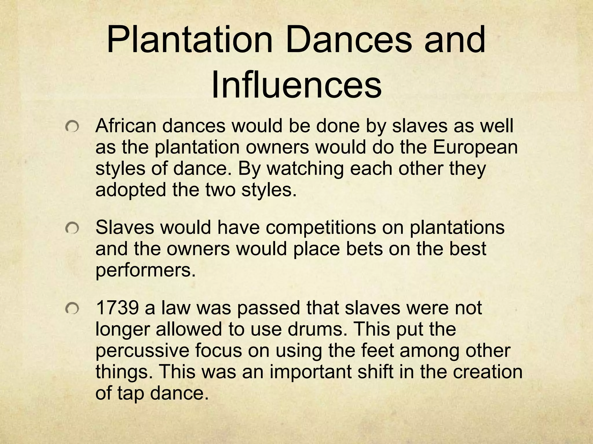 Tap dance history | PPTX