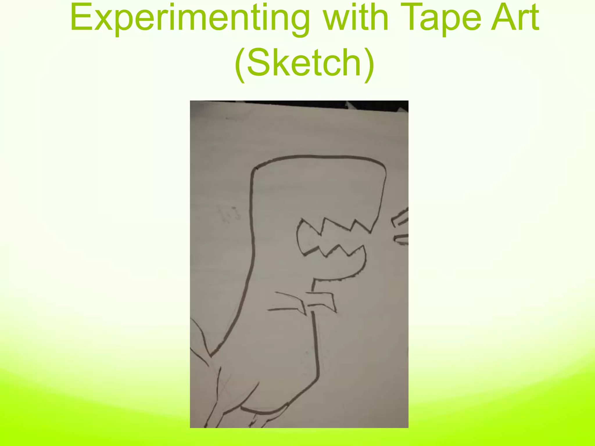 Tape art slideshow | PPTX
