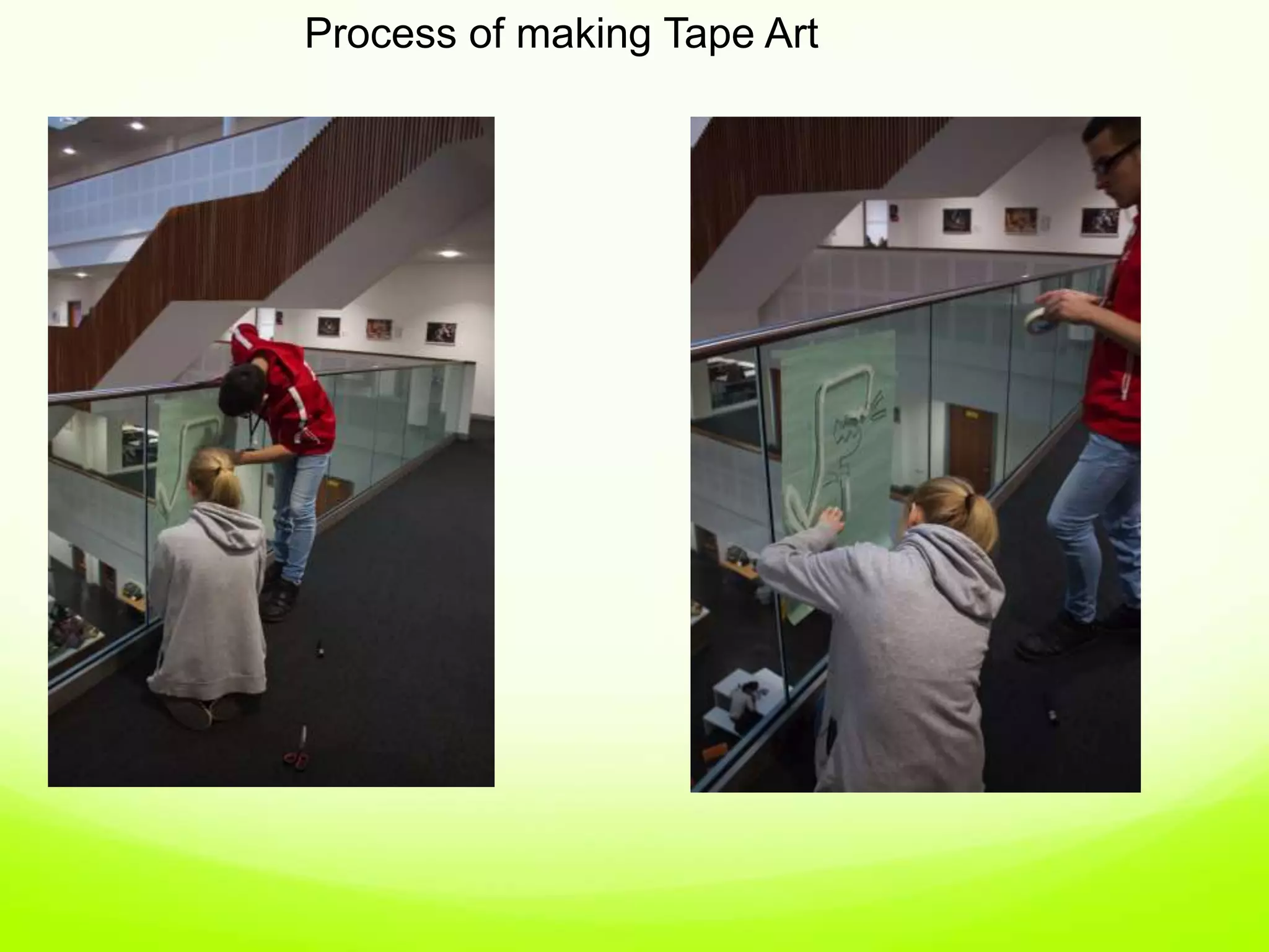 Tape art slideshow | PPTX