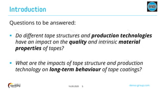 Tape Coatings: Technology and material properties | PDF