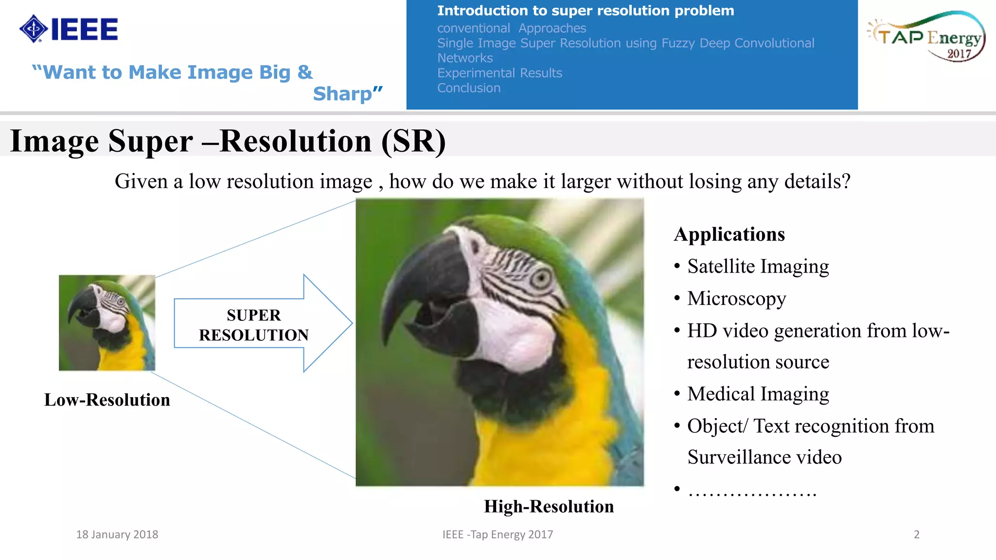 Single Image Super Resolution using Fuzzy Deep Convolutional Networks | PPTX | Artificial ...