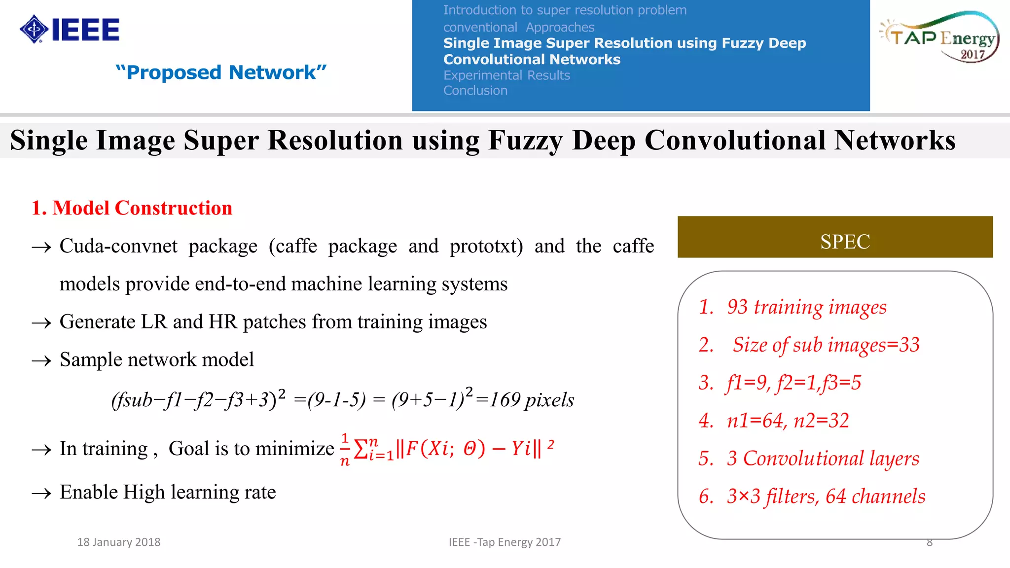 Single Image Super Resolution using Fuzzy Deep Convolutional Networks | PPTX | Artificial ...