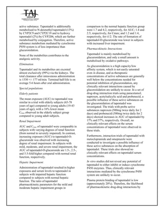 apentadol Extended Release Tablets IP 50mg; 100mg; 150mg; 200mg ...