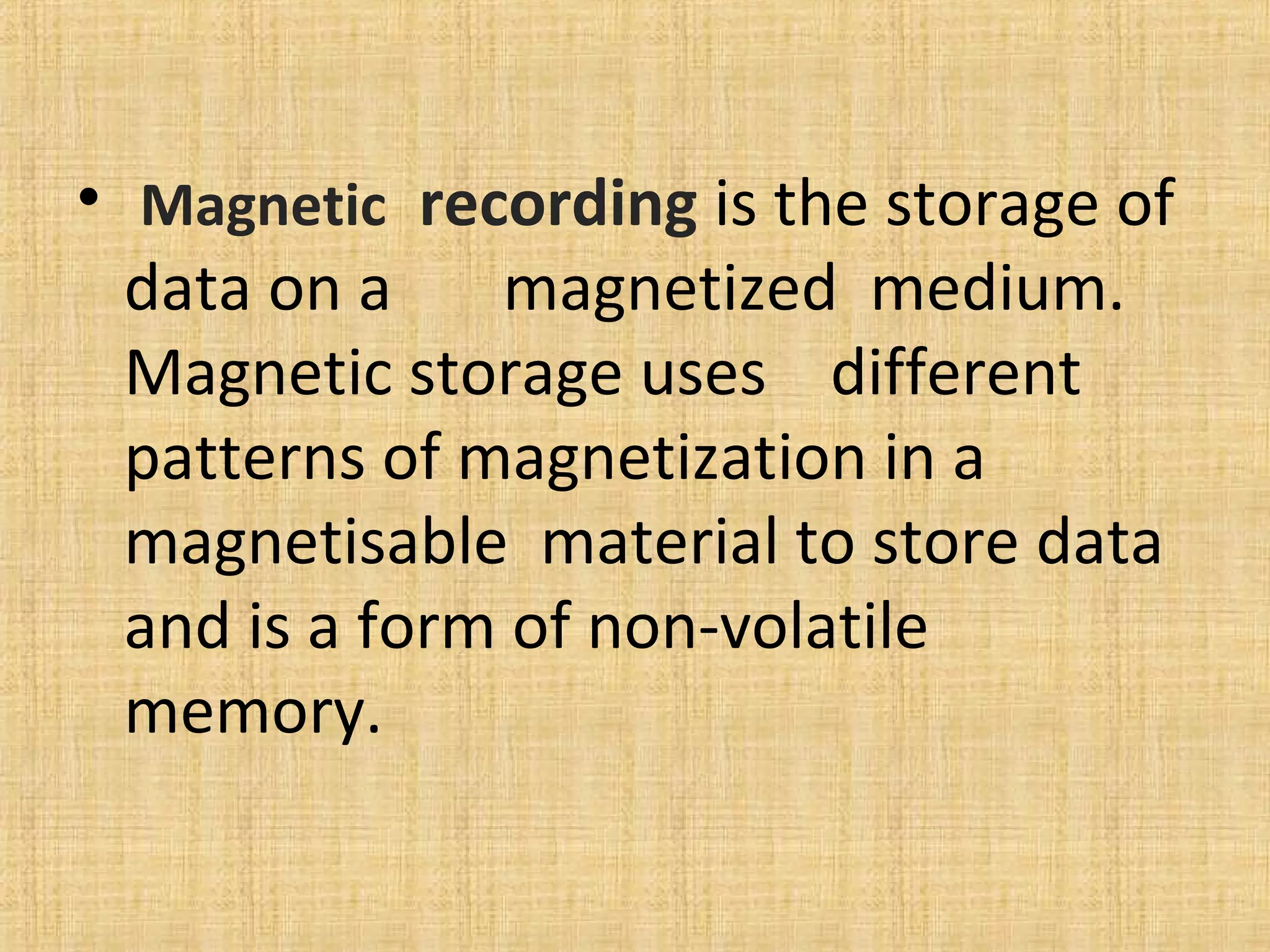 Magnetic Tape recorder | PPT
