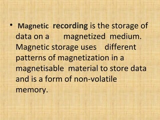 Magnetic Tape recorder | PPT