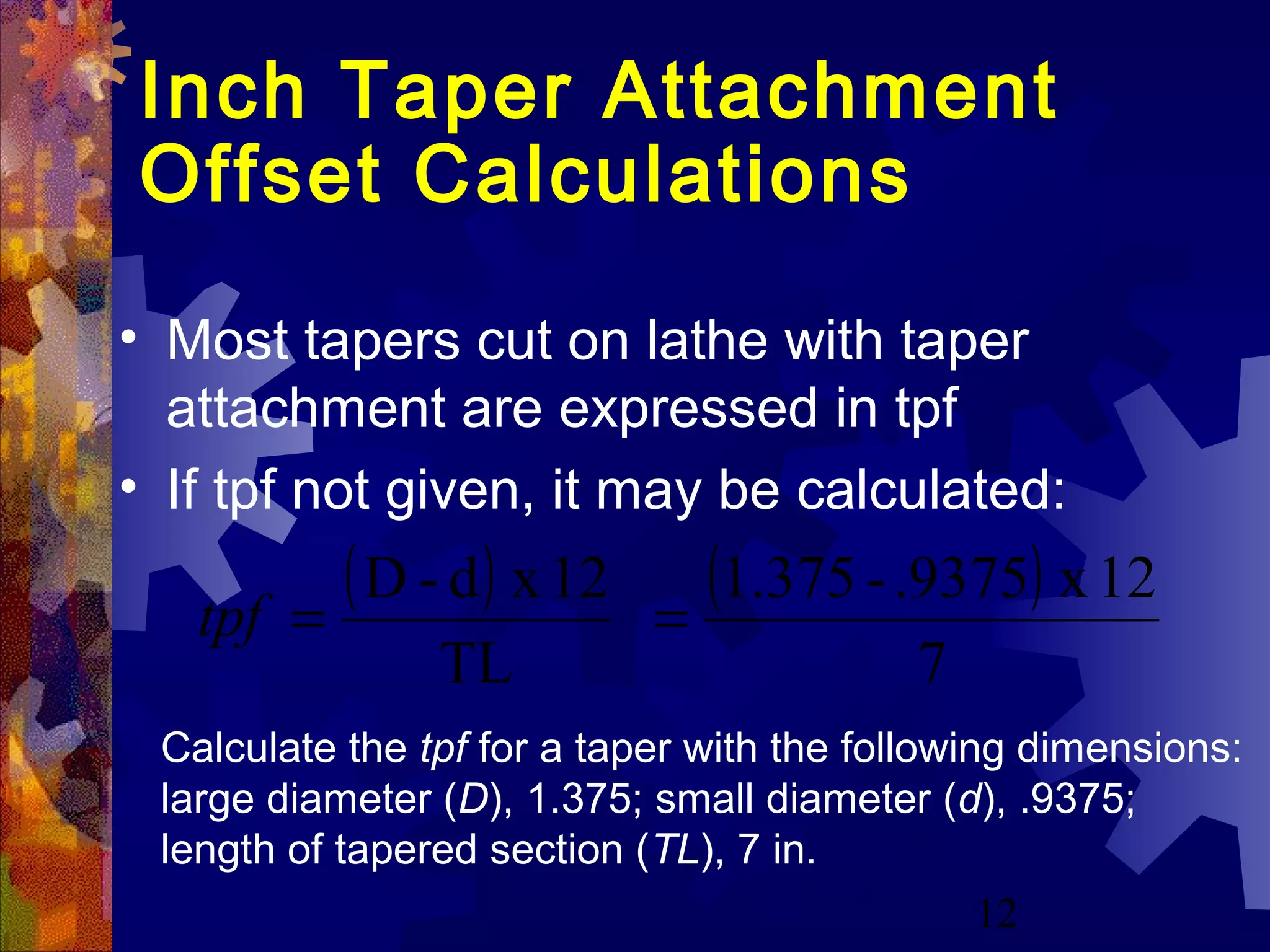 Tapers and taper_turning | PPT