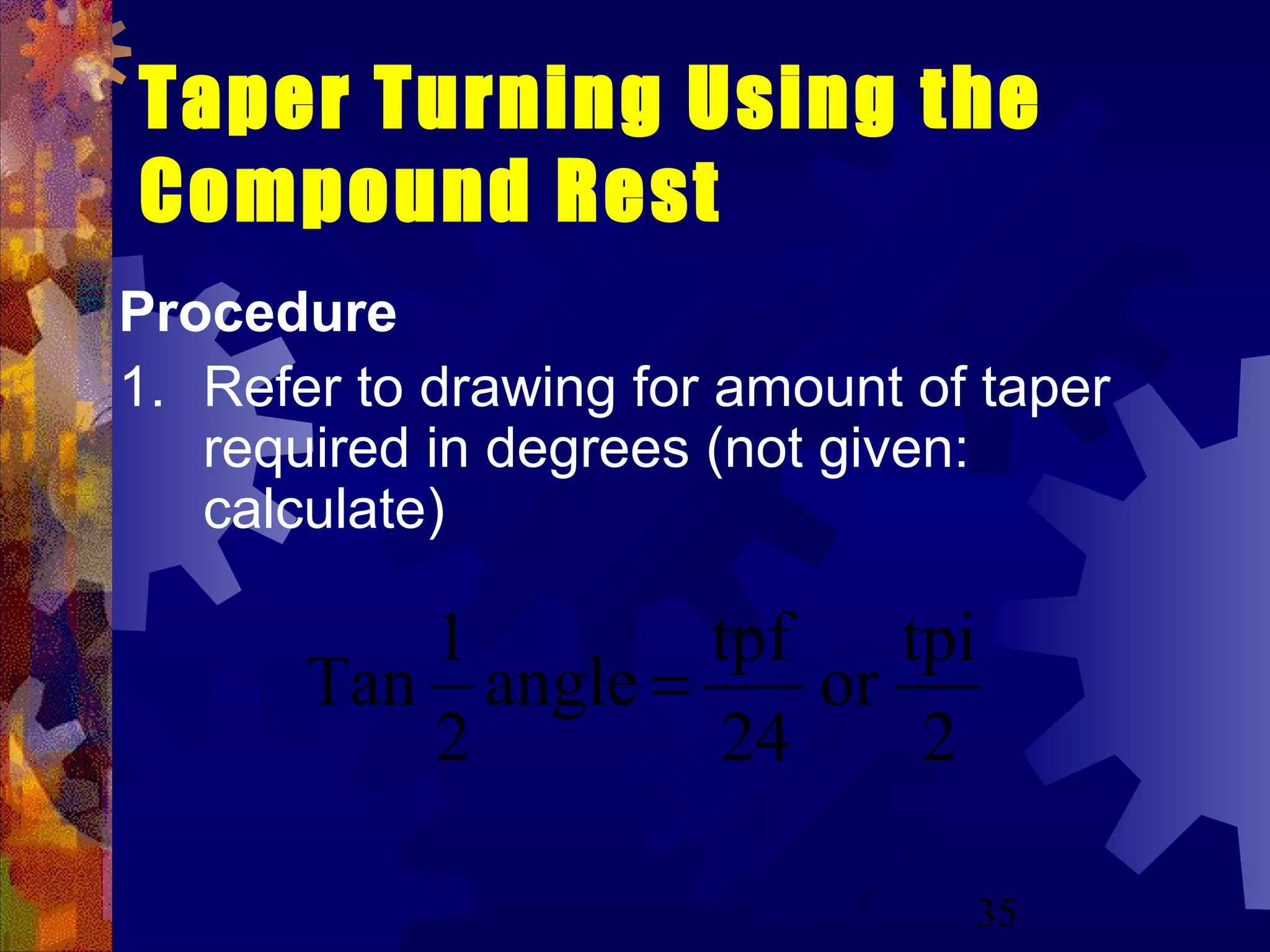 Tapers and taper_turning | PPT