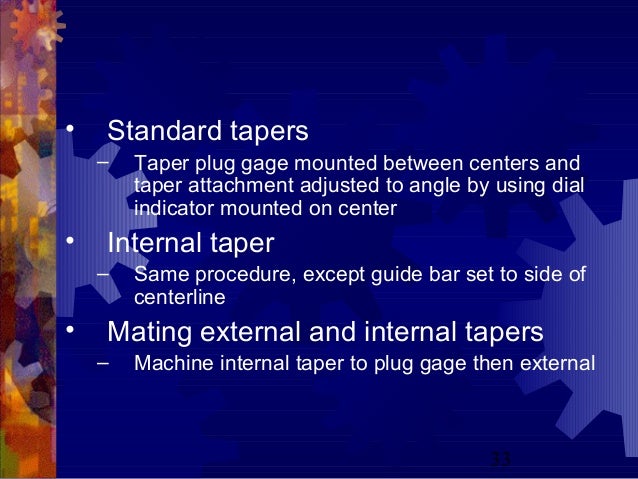 Tapers and taper_turning