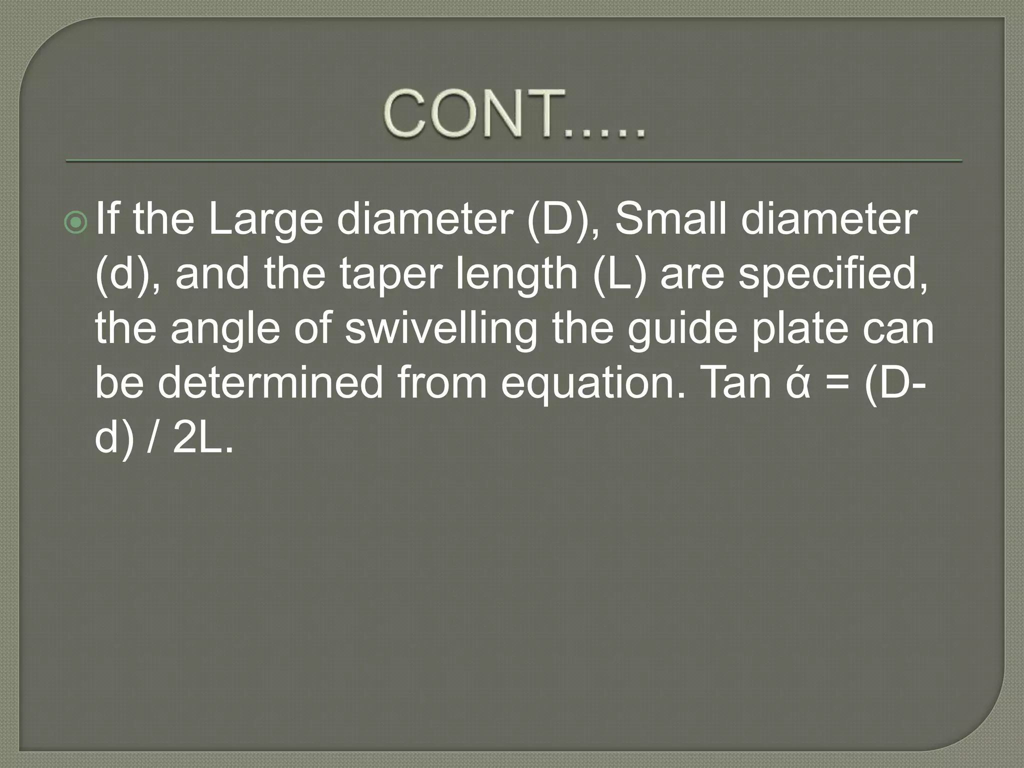 Taper turning method for engine lathe | PPTX
