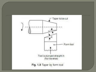 Taper turning method for engine lathe | PPTX
