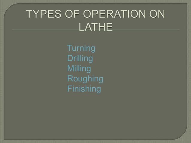 Taper turning method for engine lathe | PPTX