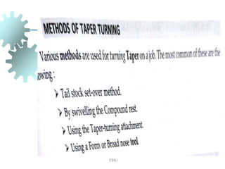 Taper turning methods | PPTX