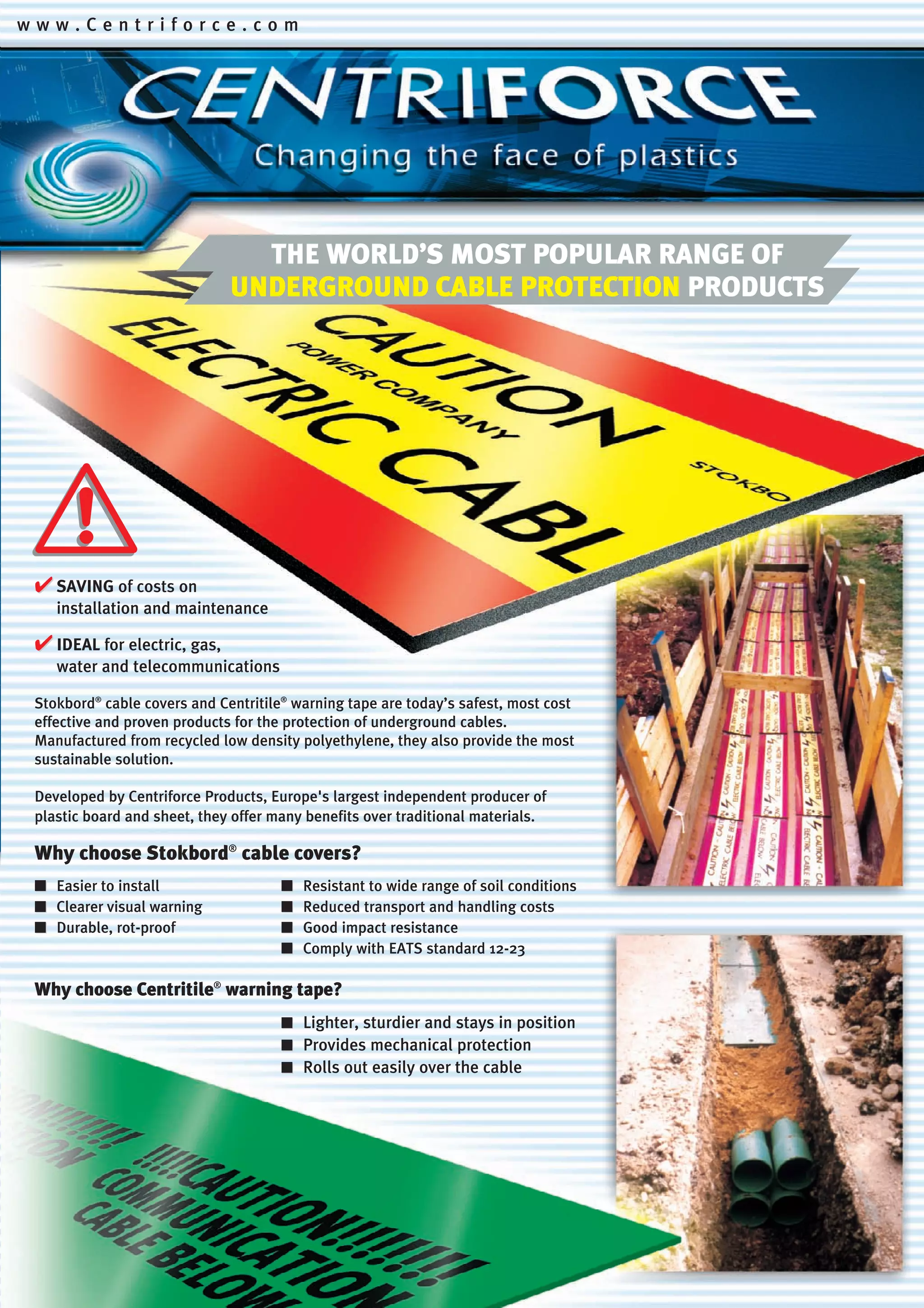Tape Tile - Underground Cable Protection For HV High Voltage Cables | PDF