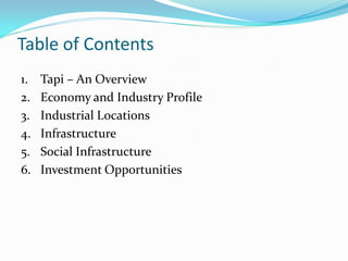 Tapi - District Profile | PDF | Asia Travel | Travel Locations