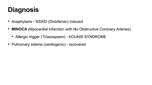 Allergy Induced Myocardial Infarction - Kounis Syndrome / Coronary ...