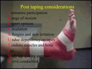 taping.ppt kinesiology, biomechanics, ortho | PPT