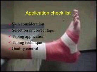 taping.ppt kinesiology, biomechanics, ortho | PPT