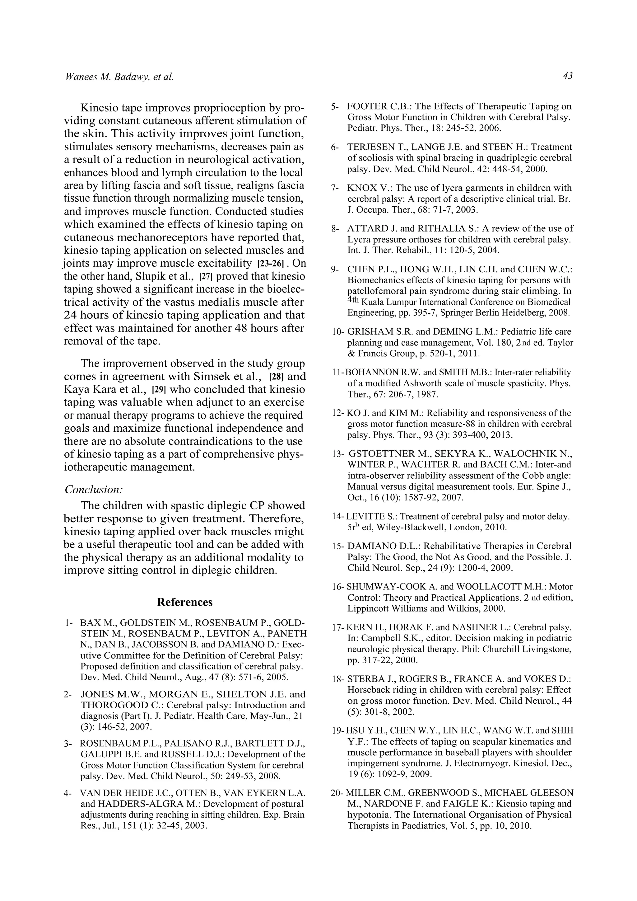 Taping in spastic cp child | PDF