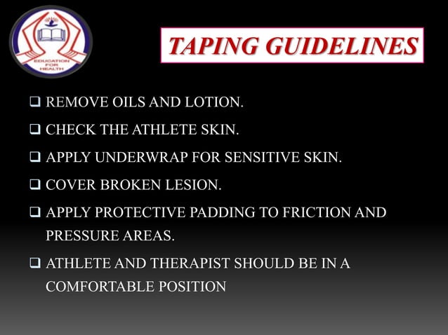 Taping | PPTX | First Aid | Injuries