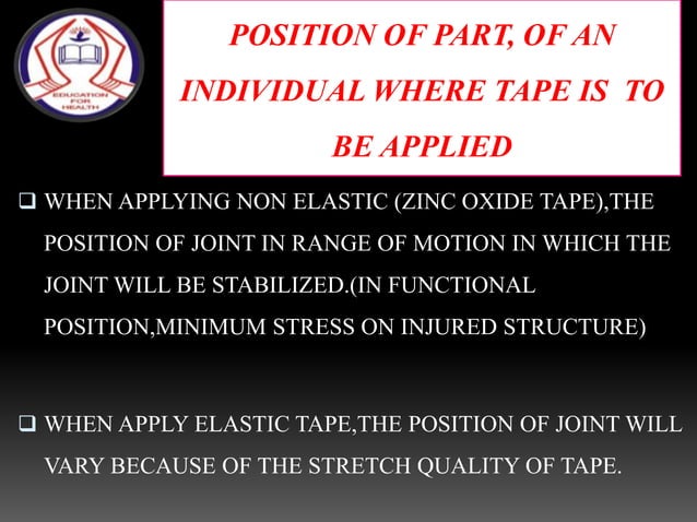 Taping | PPTX | First Aid | Injuries