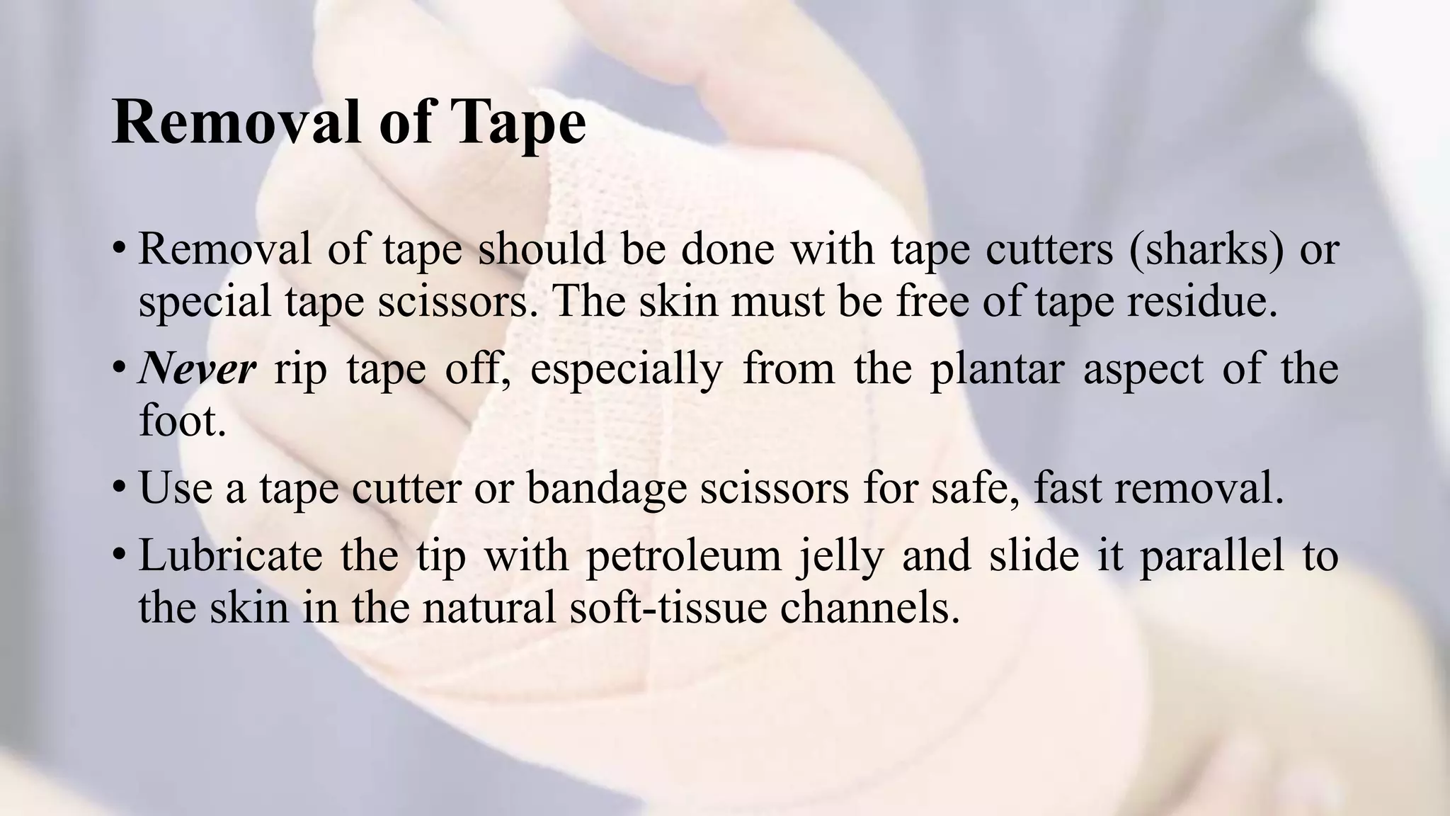 Taping principles and guidelines | PPTX