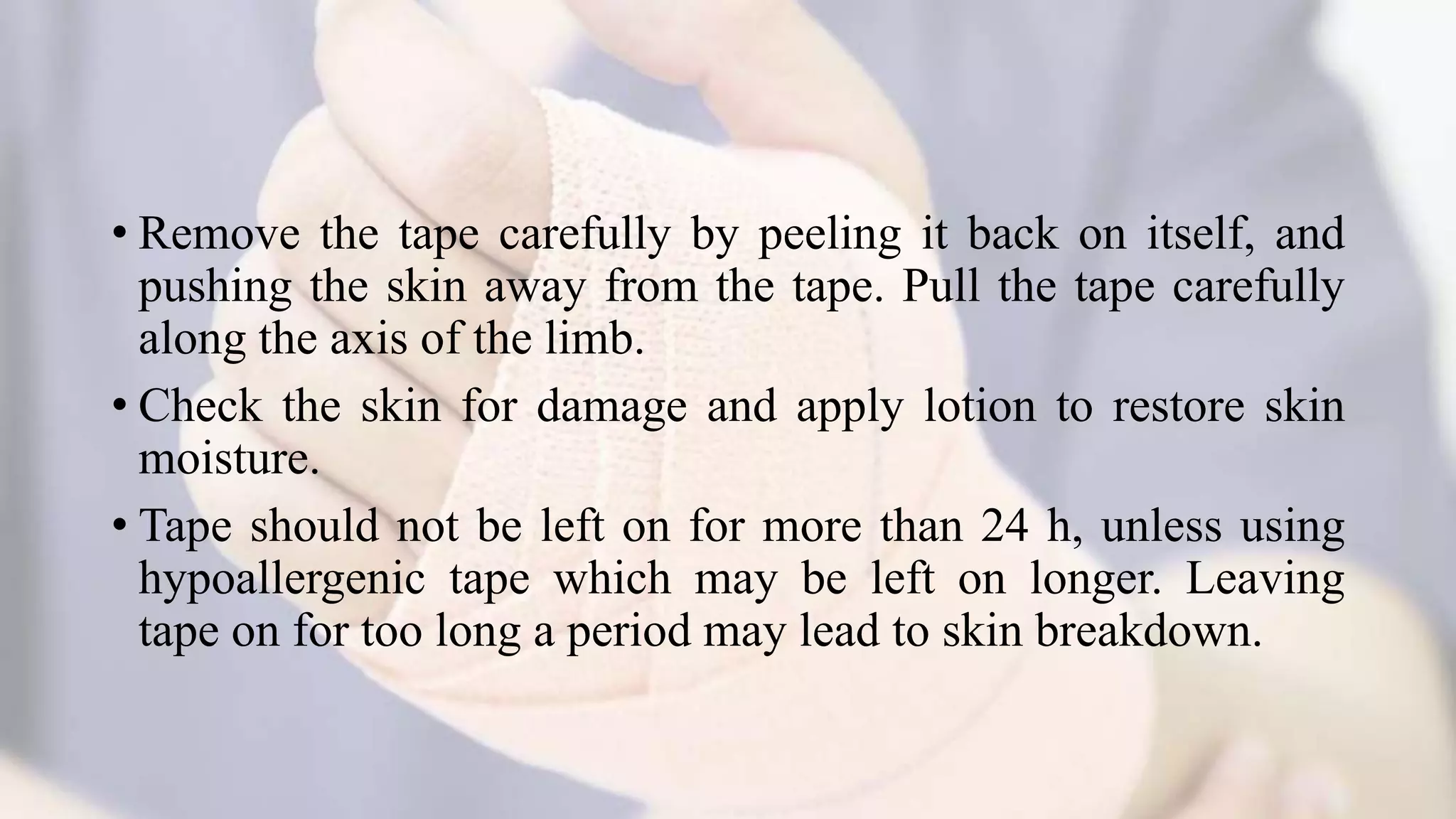 Taping principles and guidelines | PPTX