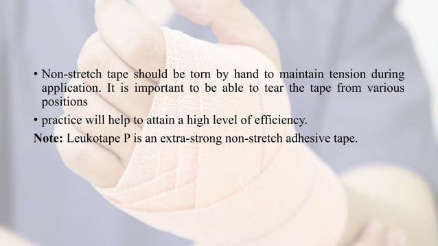 Taping principles and guidelines | PPTX