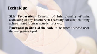 Taping principles and guidelines | PPTX