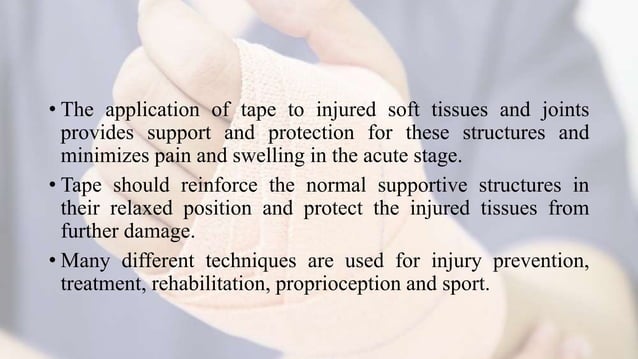 Taping principles and guidelines | PPTX