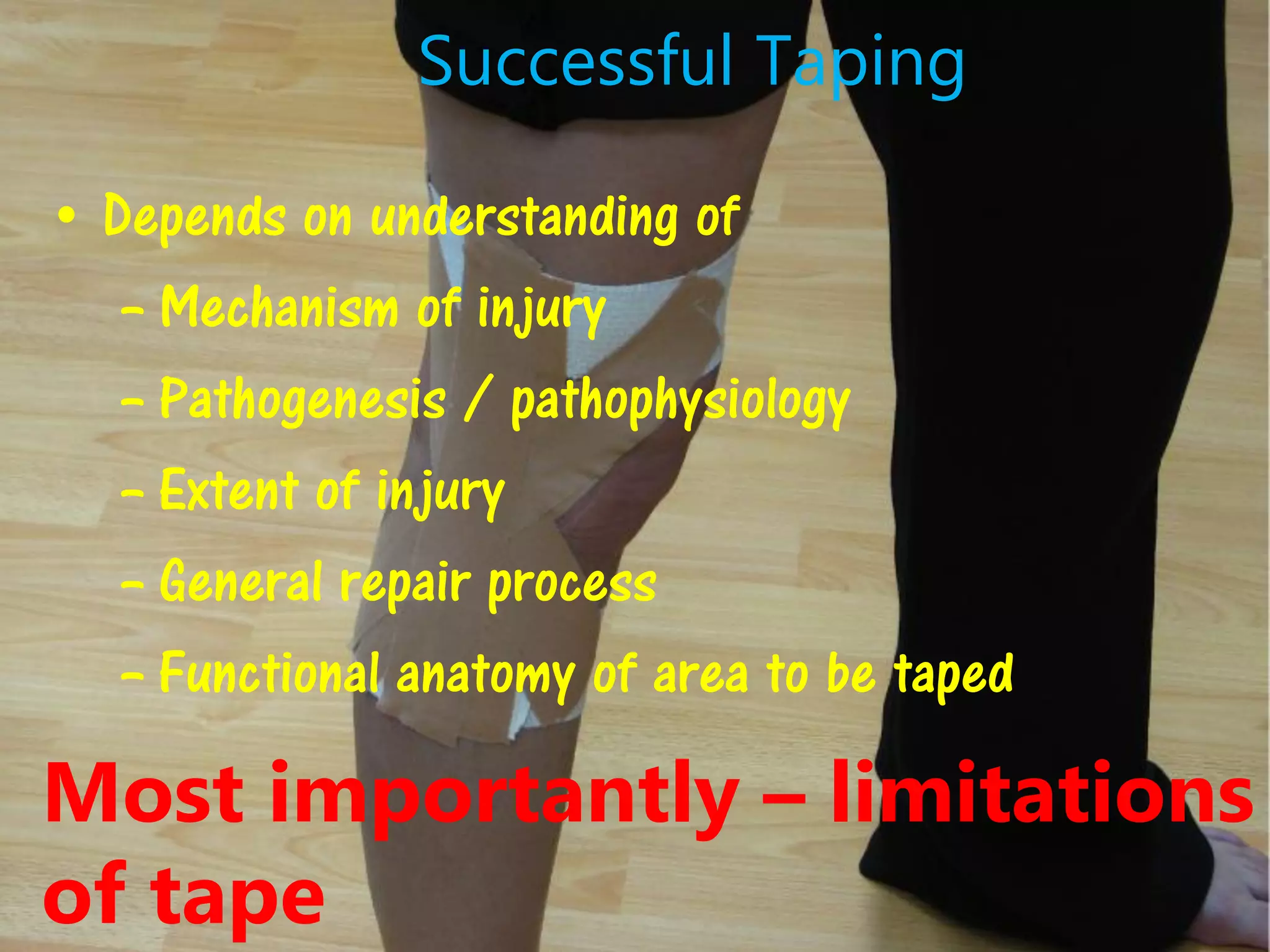 Taping techniques-The basics | PDF