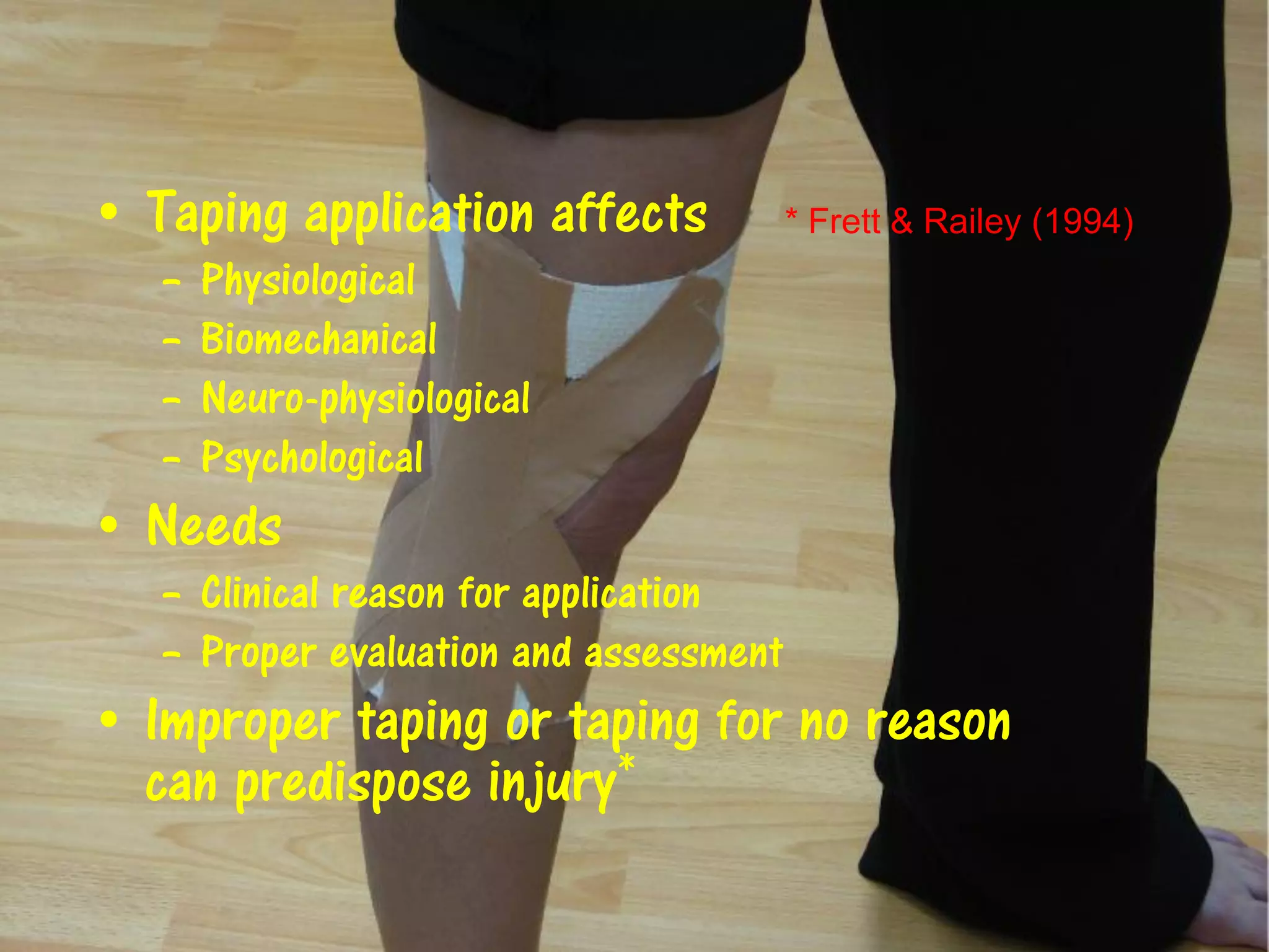 Taping techniques-The basics | PDF | First Aid | Injuries