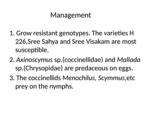 tapioca pests symptoms, cause and management | PPTX