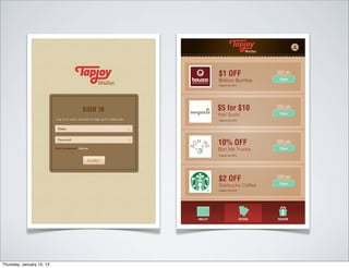Tap joy wallet project | PPT