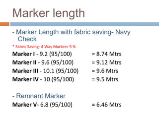 CUT ORDER PLAN SPREADING & CUTTING OF APPAREL PRODUCTS | PPTX