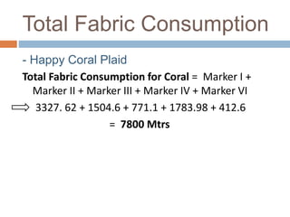 CUT ORDER PLAN SPREADING & CUTTING OF APPAREL PRODUCTS | PPTX