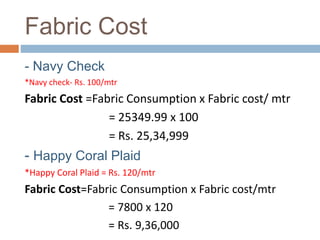 CUT ORDER PLAN SPREADING & CUTTING OF APPAREL PRODUCTS | PPTX