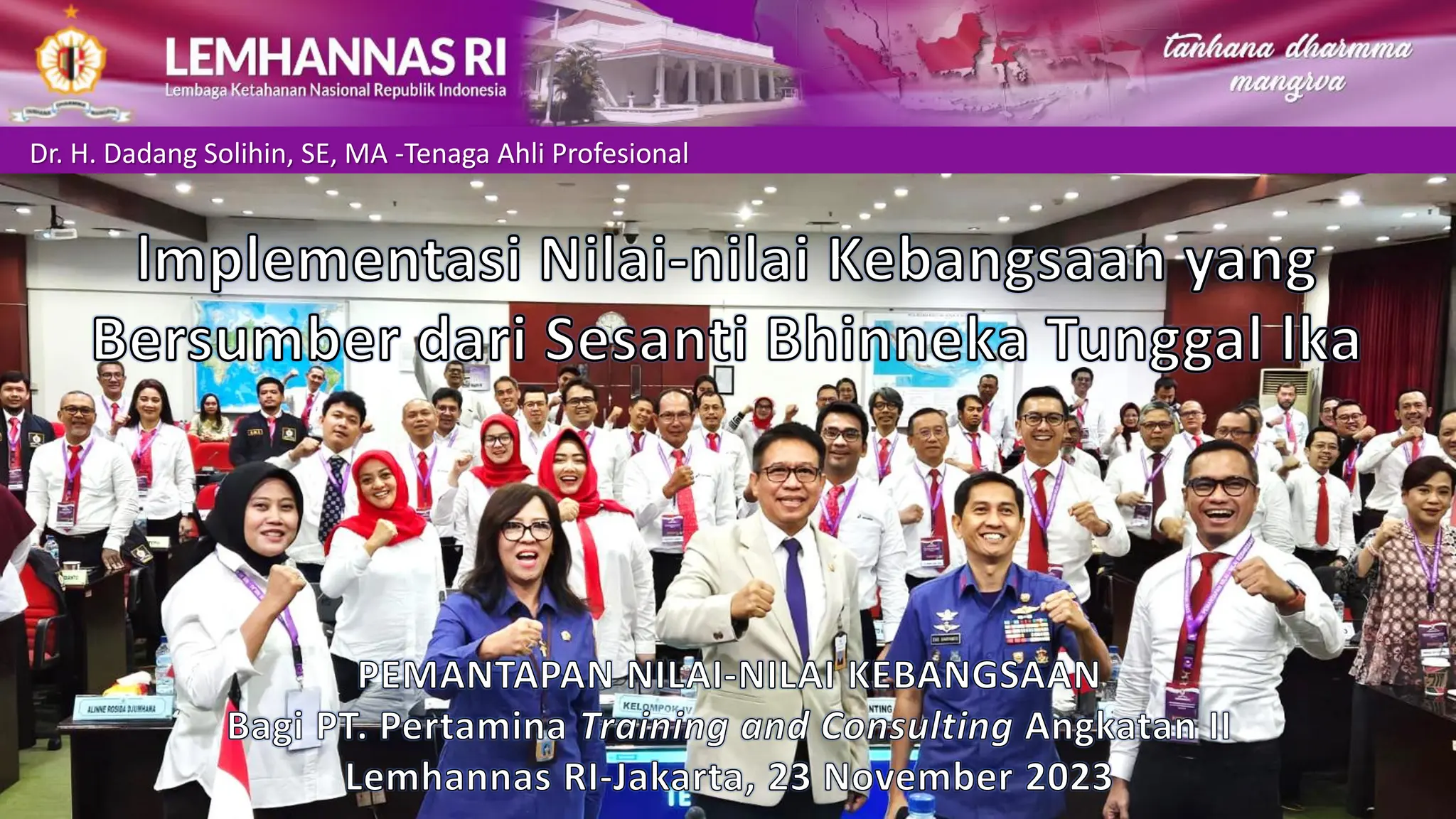 lmplementasi Nilai-nilai Kebangsaan yang Bersumber dari Sesanti Bhinneka Tunggal lka | PPT