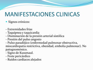Taponamiento Cardiaco | PPTX