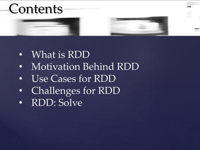 Resilient Distributed Datasets Apache Spark Ppt